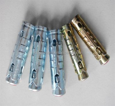 China Fasteners Anchors Carbon Steel Yellow White Zinc Plated Shield Anchor M8 M10 M12 for sale