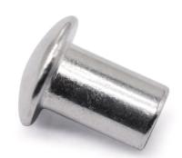 China Ss304 Ss316  12mm 10mm Flat Head Semi Tubular Rivets Round Head Hollow Rivets for sale