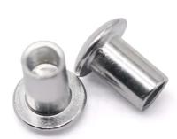 China Ss304 Ss316  12mm 10mm Flat Head Semi Tubular Rivets Round Head Hollow Rivets for sale
