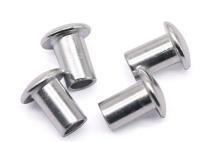 China Ss304 Ss316  12mm 10mm Flat Head Semi Tubular Rivets Round Head Hollow Rivets for sale