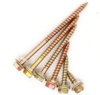 China External Hexagonal Pointed Tail Self Tapping Screws Wooden Screw Flange Self Tapping Screw for sale