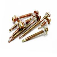 China Iron Wood Half Thread Hex Washer Head Self Drilling Screw for sale