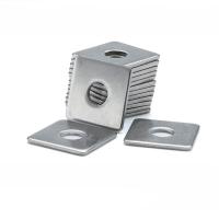 China Square Leveling Carbon Steel Flat Washers With Round Square Hole for sale
