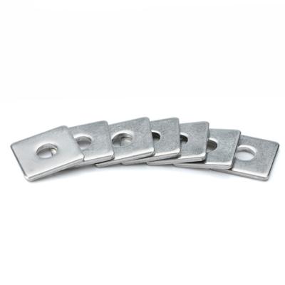 China Square Leveling Carbon Steel Flat Washers With Round Square Hole for sale