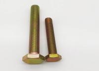 China M14 Yellow Zinc Galvanized Carbon Steel DIN Standard Hexagon Bolt Nut for sale