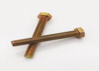 China M14 Yellow Zinc Galvanized Carbon Steel DIN Standard Hexagon Bolt Nut for sale