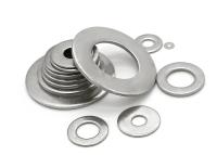 China DIN125 Metric Metal Flat Washers , Colored Curved Washers With Iron Material for sale