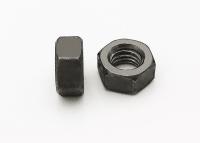 China Hardware Fasteners   black color  Hex Head Nuts Of 4.8 8.8 10.9 Grade With carbon  steel DIN934 for sale