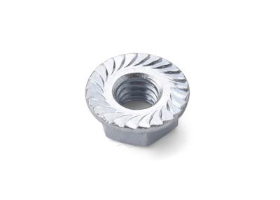 China Flange-nut Customize Carbon Steel Hex Head Nuts , Hexagon Coupling Nuts DIN Standard for sale