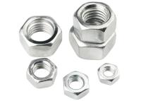 China Hex Head nut M3-M64 white zinc low carbon steel for industrial fasteners nuts for sale