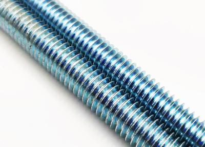 China Fasteners Grade 4.8 Blue Zinc Plated M5 Full Threaded Round Bar for sale