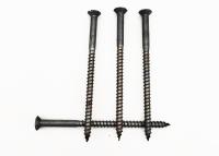 China DIN 571 standard  ZINC  PLATED  wood  screw   with  mimus  screw head and  black  color for sale