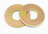 China Yellow Galvanised Round Din125 Metal Flat Washers for sale