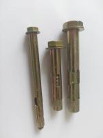 China Fasteners 1/4 Sleeve Anchor Bolts M24 Carbon Steel Yellow Zinc for sale