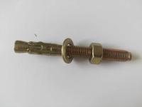 China M10*120mm Wedge Anchor Bolt Carbon Steel Zinc Plated for sale