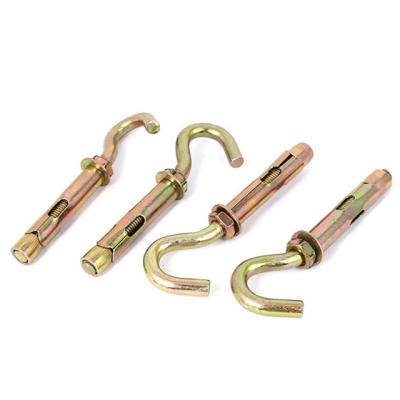 China M24 Ring Hook Sleeve Anchor Bolts Carbon Steel Zinc Plated Concrete for sale