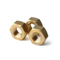 China Fasteners Yellow Copper Brass Din 934 Hex Head Nuts M10 for sale