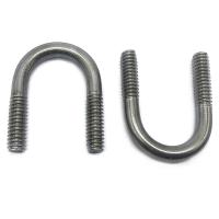 China Hardware Tool M6 Zinc Plated U Bolt Carbon Steel White With Hex Nut for sale