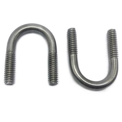 China Hardware Tool M6 Zinc Plated U Bolt Carbon Steel White With Hex Nut for sale