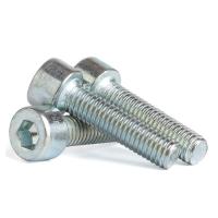 China Zinc White Hex Allen Key Socket Bolt Screw DIN 912 for sale