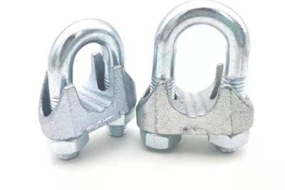 China Din741 Metal Rope Clip Cast Iron With U Bolt Zinc 6mm for sale