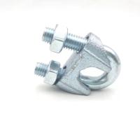 China Din741 Metal Rope Clip Cast Iron With U Bolt Zinc 6mm for sale