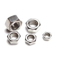China high quality Stainless steel DIN934 hexagon nuts factory price fasteners for sale