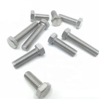 China Fasteners DIN933 A2 A4 Stainless Steel 304 hex bolts factory price fasteners for sale