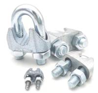 China Rigging Hardware Din741 Wire Rope Clamp Lifting Malleable Cast Steel for sale