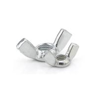 China high-quality white galvanized wing nut nuts hand-tightened nuts DIN315 for sale