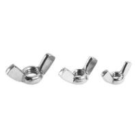 China high-quality white galvanized wing nut nuts hand-tightened nuts DIN315 for sale