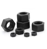 China Hardware Fasteners   black color  Hex Head Nuts Of 4.8 8.8 10.9 Grade With carbon  steel DIN934 for sale