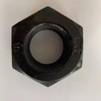 China Hardware Fasteners   black color  Hex Head Nuts Of 4.8 8.8 10.9 Grade With carbon  steel DIN934 for sale