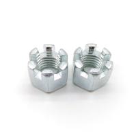 China M20 Hex Head Nuts Fasteners Carbon Steel Zinc Galvanized Slotted Din 935 for sale