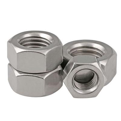 China Din 934 4.8/8.8 Grade Stainless Steel Hexagon Nut White Zinc Color for sale