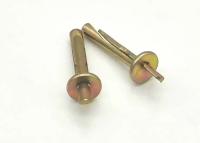 China Zinc Plated Ceiling Anchor Bolt Fastener Carbon Steel Yellow for sale
