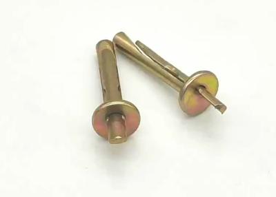 China Zinc Plated Ceiling Anchor Bolt Fastener Carbon Steel Yellow for sale