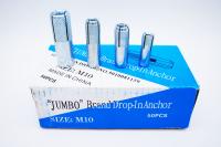China Drop in anchor 4.8 Grade Zinc Plated unifix In Concrete , M8 M12 Drop In Expansion Anchor for sale