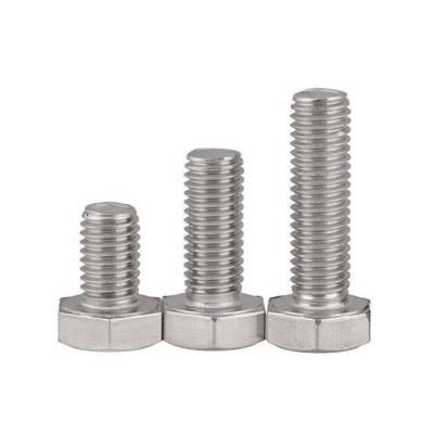 China Fasteners DIN933 A2 A4 Stainless Steel 304 hex bolts for sale