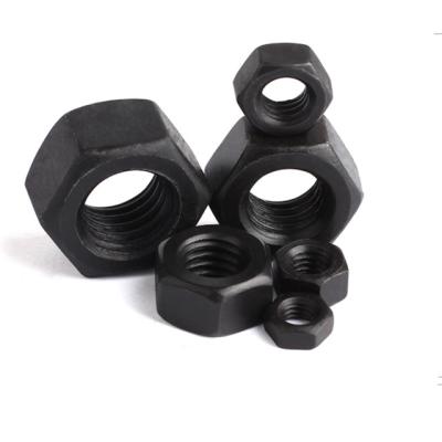 China Heavy Class 2 Hex Head Nuts Carbon Steel Black Oxide Din 934 Metric for sale