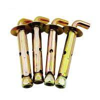 China Expansion Sleeve Anchor Half Threaded Open Shield Hooks For Water Heaters Yellow Zinc Color for sale