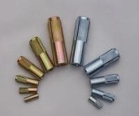 China M10 Drop In Concrete Anchors 4.8 Grade Yellow Zinc Galvanized Steel Knurling Wall for sale