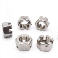 China Fasteners High Standards Slotted Hex Nut Carbon Steel Galvanized Din 935 for sale