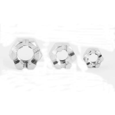 China Fasteners High Standards Slotted Hex Nut Carbon Steel Galvanized Din 935 for sale