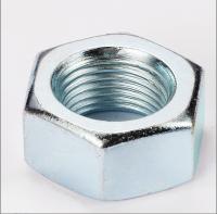 China M4 Hex Head Nuts Silver White Color Zinc Plated Steel Din 934 American Bsw Standard for sale