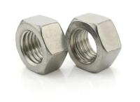 China M4 Hex Head Nuts Silver White Color Zinc Plated Steel Din 934 American Bsw Standard for sale