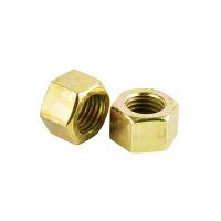 China Galvanized Zinc Plated Brass Hexagon Nut H62 Din 934 M3 Yellow For Heavy Industry for sale