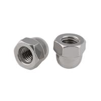 China Din 1587 One Piece Hex Thin Nut , M12 Hex Cap Dome Nuts for sale