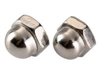China Hex Thin Nut Hexagon Domed Cap Nut , M8 M16 Hex Thin Nut One Piece Din 1587 for sale