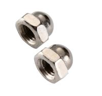 China Hex Thin Nut Hexagon Domed Cap Nut , M8 M16 Hex Thin Nut One Piece Din 1587 for sale